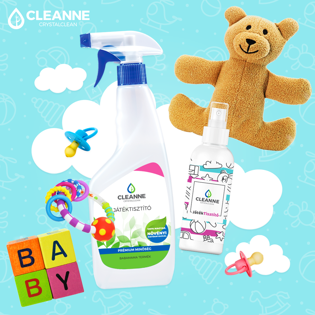 Játéktisztító- 100 ml-es, úti verzió – CLEANNE CrystalClean